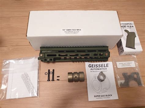Yahooオークション 実物geissele Automatics 10 Smr Fed Mk4 Od Gre