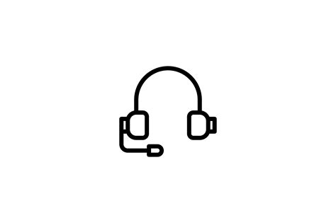 Headset Outline Icon Graphic By Alvianugrah30 · Creative Fabrica