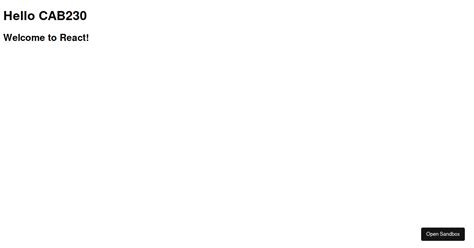 React I Starter Forked Codesandbox