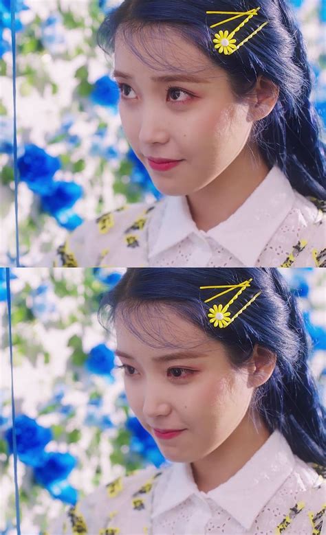 Iu Love Poem 5th Mini Album Blueming Fav Celebs Love Poems Blue Hair