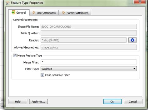 insert a mixed geometry type directory of shapefiles in a workflow with