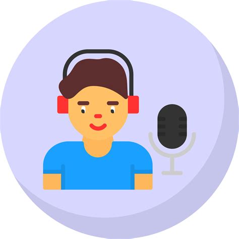 Broadcaster Vector Icon Design 21108883 Vector Art At Vecteezy