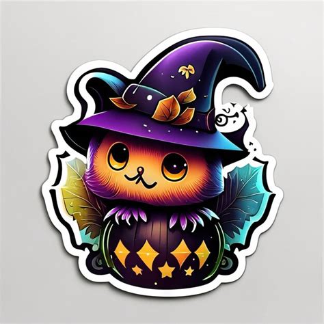 Premium Photo Halloween Pumpkin Sticker