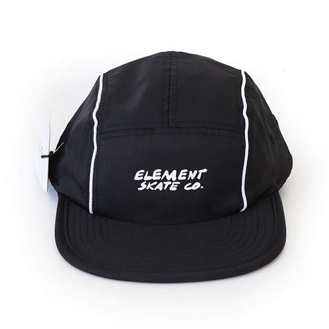 Boné Element Five Panel Taslan Preto Steezy
