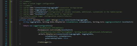 Custom Db Logger Library Using Serilog Aspnet Core 22