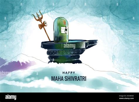 Maha shivratri festival background with shiv ling card design Stock Vector Image & Art - Alamy