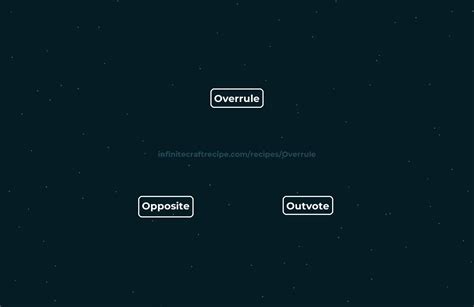 ⛔ Overrule Recipe How To Make Overrule In Infinite Craft