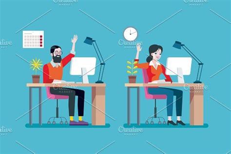 Man And Woman Working On Computer Man Computer Technology The Office