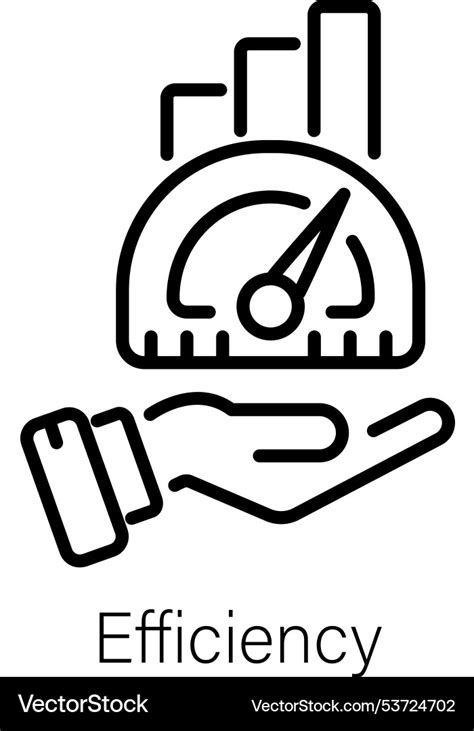 Efficiency Royalty Free Vector Image Vectorstock