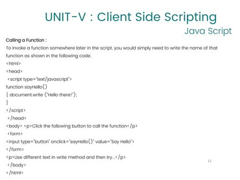 Web Technologies Javascript Ppt