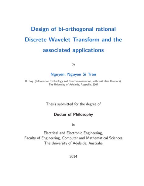 Design Of Bi Orthogonal Rational Discrete Wavelet Transform And The