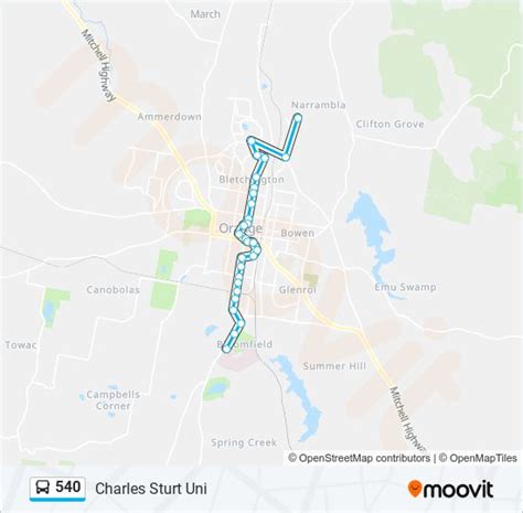 540 Route Schedules Stops And Maps Charles Sturt Uni Updated