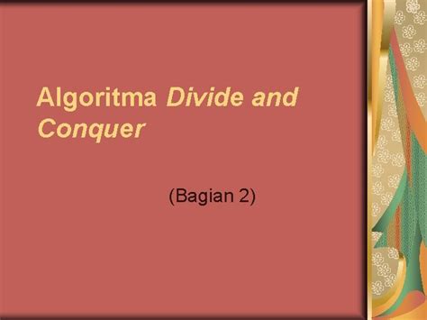 algoritma divide and conquer bagian 2 c quick
