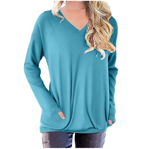 Ibuvkizy Long Sleeve Shirts For Women Clearancewomens Topsoversized