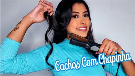 Como Fazer Cachos a Chapinha De Forma Rápida e Fácil YouTube
