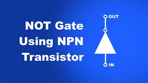 Transistor Not Gate For Arduino At David Greenfield Blog