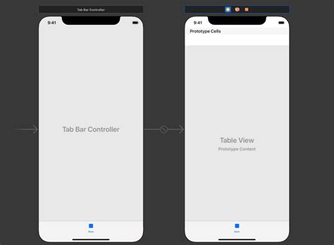 Swift Ios Tab Bar App With Uitableviewcontroller Stack Overflow