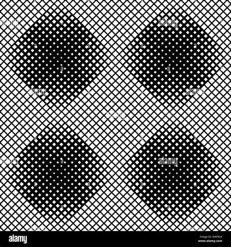 Monochrome Seamless Geometrical Square Pattern Background Design Abstract Vector Illustration