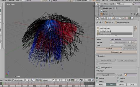 How Do I Change Hair Colour In Particle Edit Mode Particles And Physics Simulations Blender