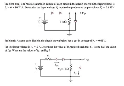 Solved Problem 4 A The Reverse Saturation Current Of Each