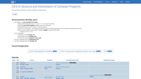 structure and interpretation of computer programs cs 61a online