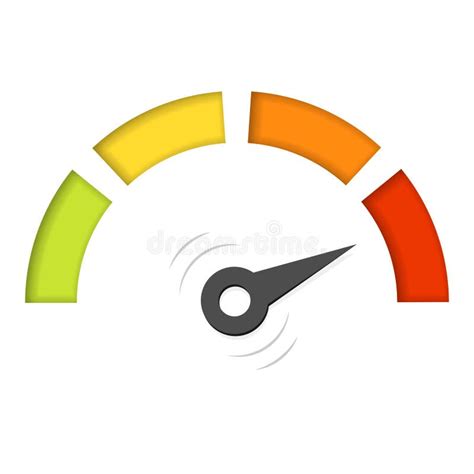 Colorful Dial Indicator Icon Stock Vector Illustration Of Indicator Dashboard 118930508