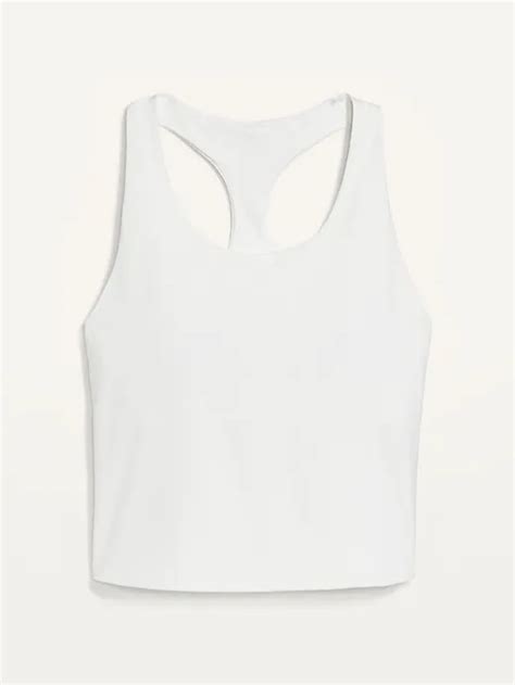 Powersoft Cropped Racerback Tank Top Old Navy Old Navy Tank Tops