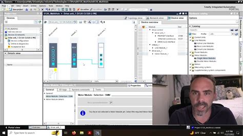 Sinamics S120 Setup In Tia Portal Startdrive Youtube