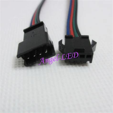 Free Shipping 100 Pair 4 Pin JST SM Connector Male To Female JST SM