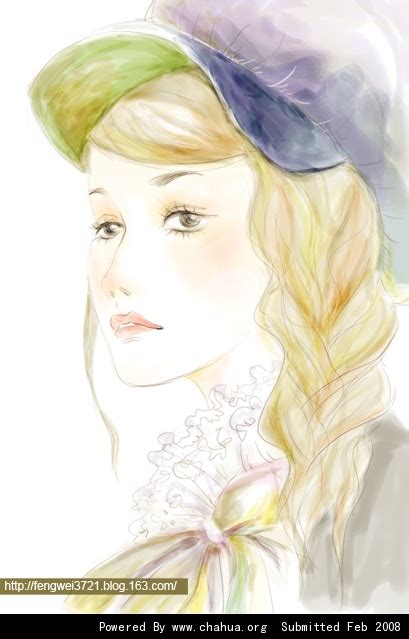 Fengwei3721的插画作品 淡彩人物 插画中国