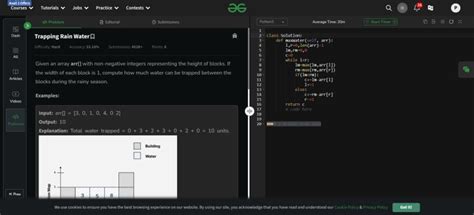 Gfg160 Twopointers Rainwater Codingchallenge Day59 Gfg160 Parth Bijpuriya