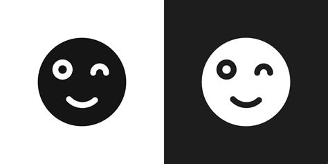 Smile Wink Icon Logo Set 49441008 Vector Art At Vecteezy