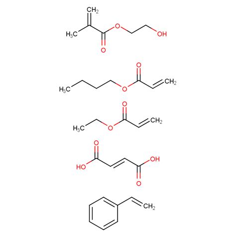 Styrene Ethyl Acrylate N Butyl Acrylate 2 Hydroxyethyl Methacrylate Fumaric Acid Copolymer