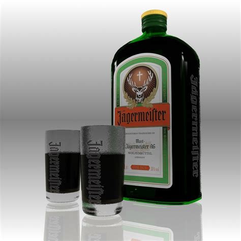 Jagermeister Set 3D Model $39 - .3ds .fbx .obj .max - Free3D