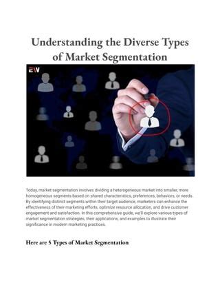 Understanding The Diverse Types Of Market Segmentation Pdf