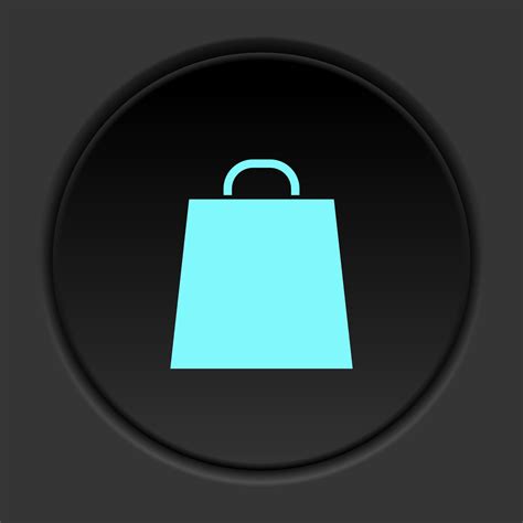 Round Button Icon Bag For Going Shopping Button Banner Round Badge Interface For Application