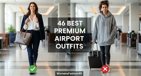 Top 46 Best Premium Airport Outfits For Business Class Women Travel In