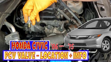 Pcv Valve Location On A Honda Civic 🚗💨 Youtube
