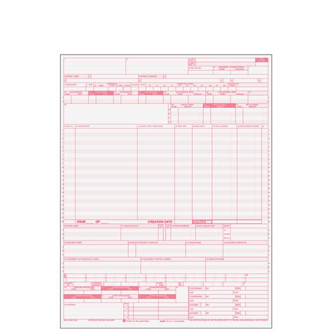 Overview Of The Ub 04 Billing Claim Form Printable Fo