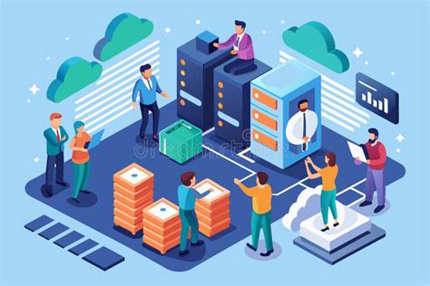 A Group Of Men Collaborates In An Office Setting Focused On Various