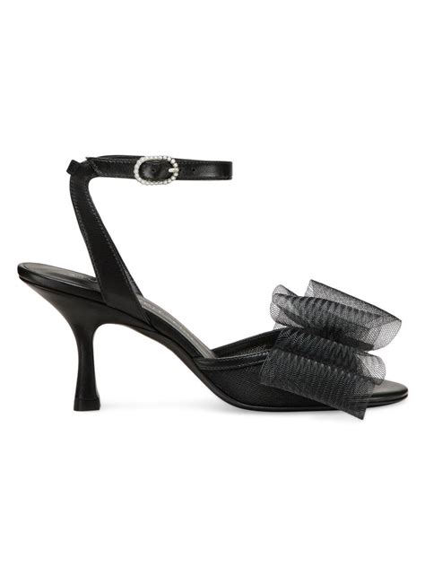Stuart Weitzman Blushing Bow 75mm Sandals Saks Fifth Avenue