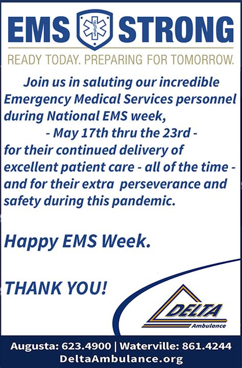 National Ems Week 2020 Delta Ambulance