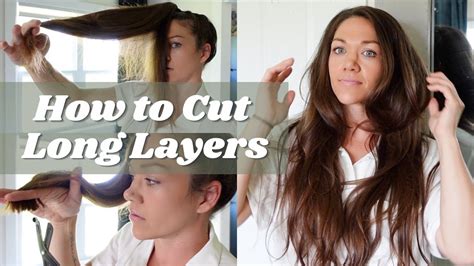 How To Cut Long Layers PONYTAIL METHOD How To Cut Long Hair Easy DIY