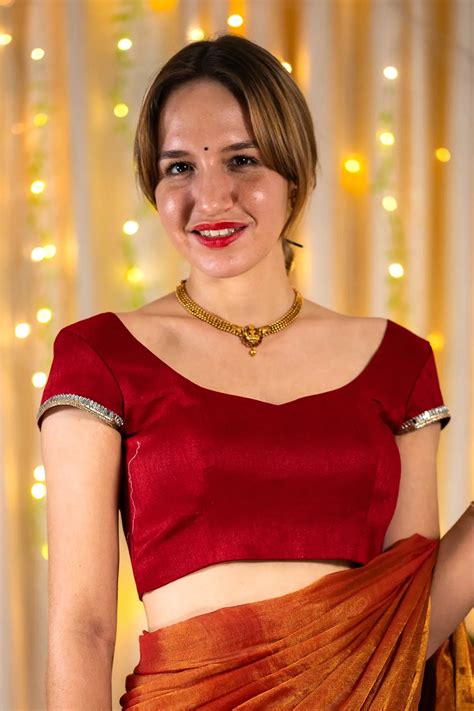 Maroon Readymade Blouse Traditional Blouse I Love Sarees I Love