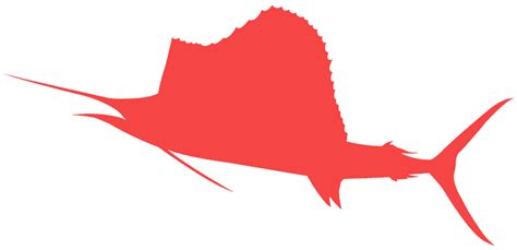 Bat Dolphin Silhouette Fish Atlantic Blue Marlin Sailfish Clip