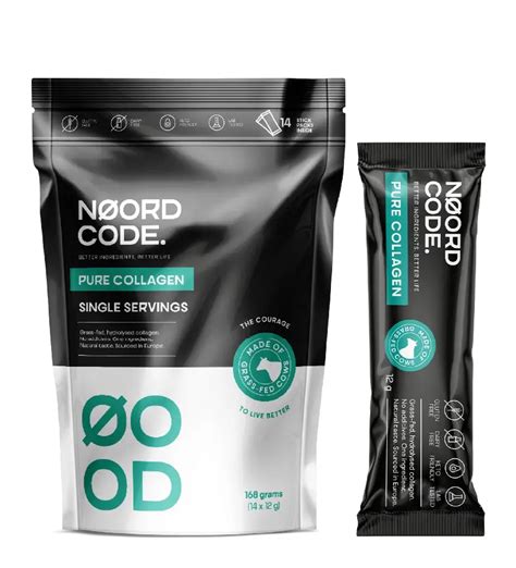Pure Collagen Single Servings 100 Grass Fed Noordcode
