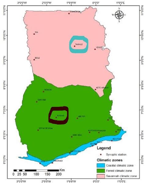 Climatic Zones Of Ghana [19] Download Scientific Diagram