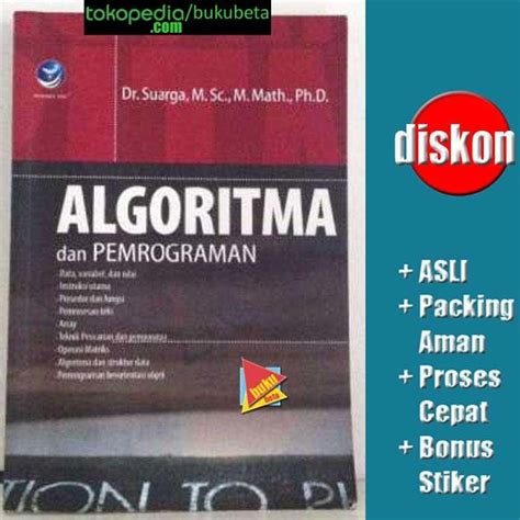 Jual Algoritma Dan Pemrograman Suarga Shopee Indonesia