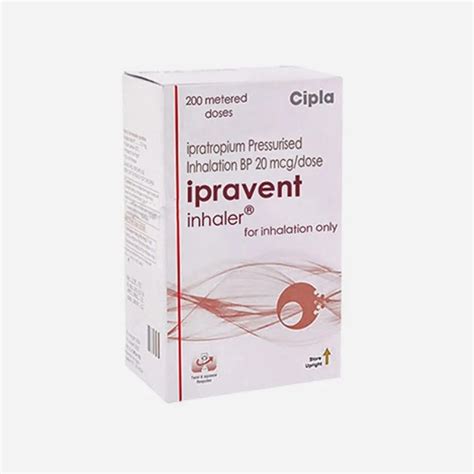 Ipravent Inhaler Ipratropium Pressurised Inhalation 20 Mcg At Rs 152