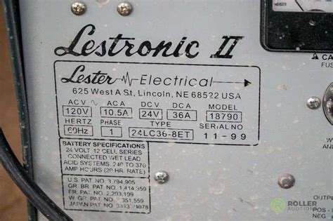 Lestronic Ii Battery Charger Roller Auctions